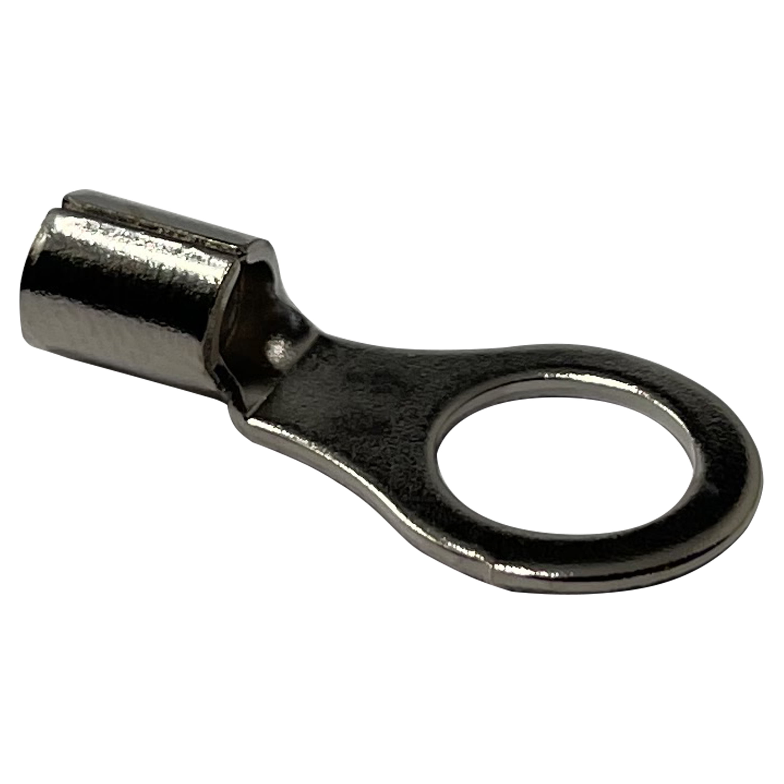 (100) High Temperature Non-Insulated Ring Connector 8 Gauge AWG 3/8" Stud Electrical Wire ...