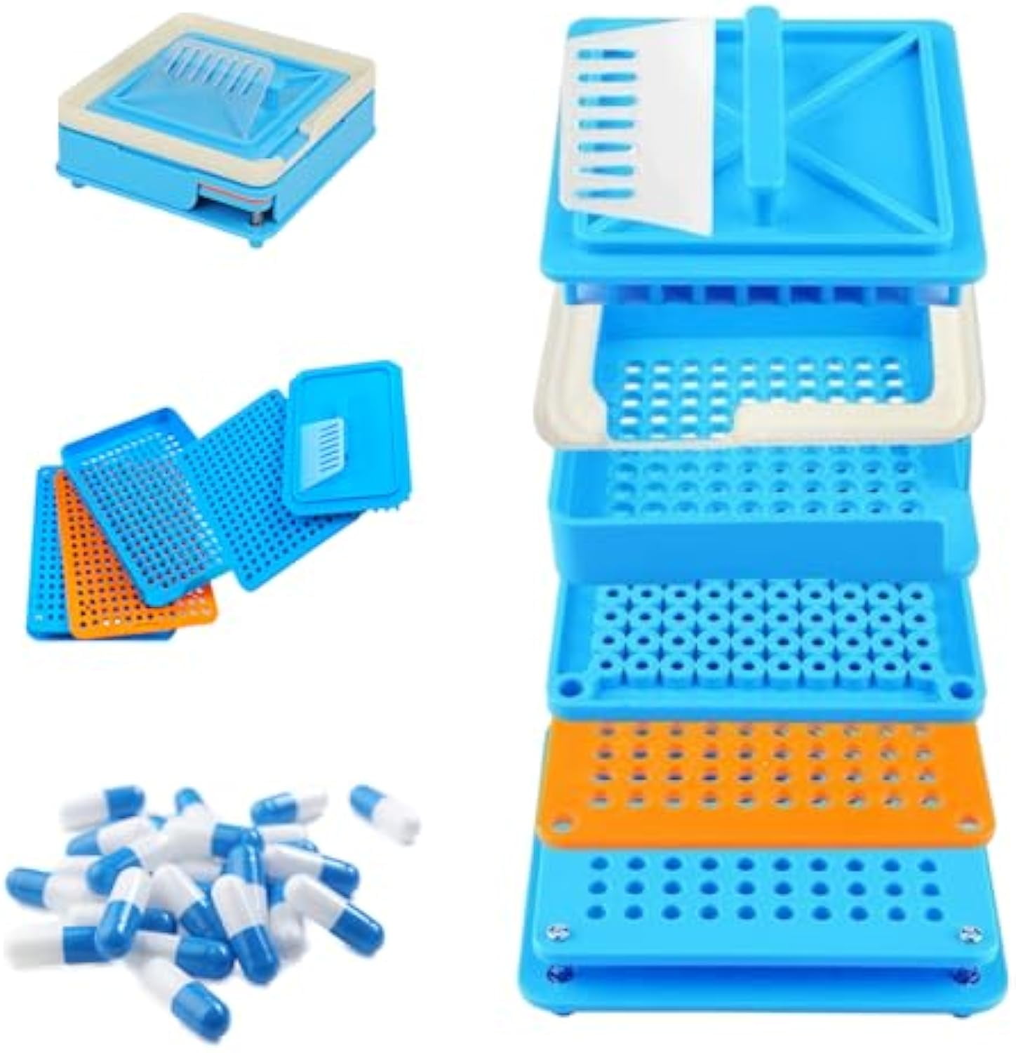 100 Holes Household Manual Filling Tray, Quick Filling Tool, 00 Size ...