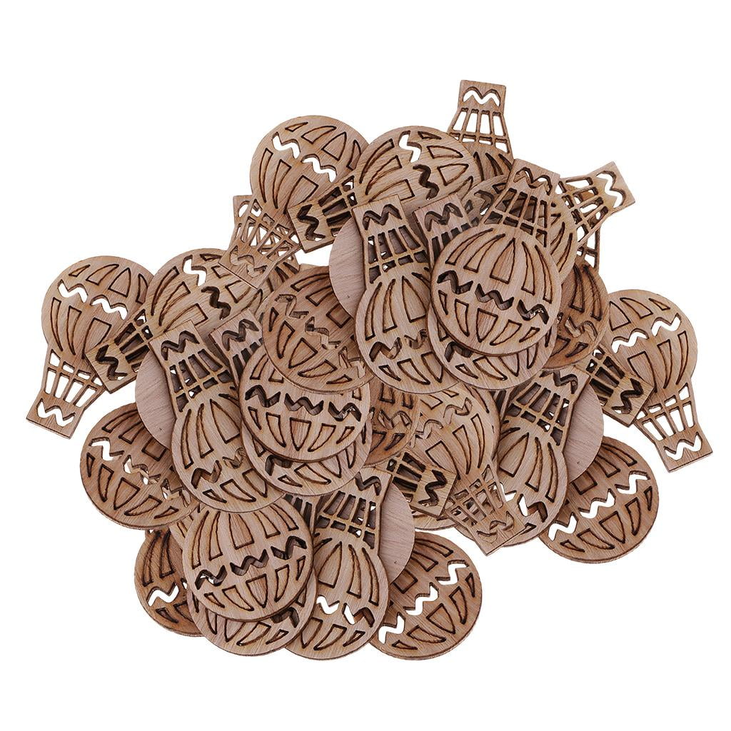 100 Hot Air Balloon Wooden Shape Crafts Embellishments - Walmart.com