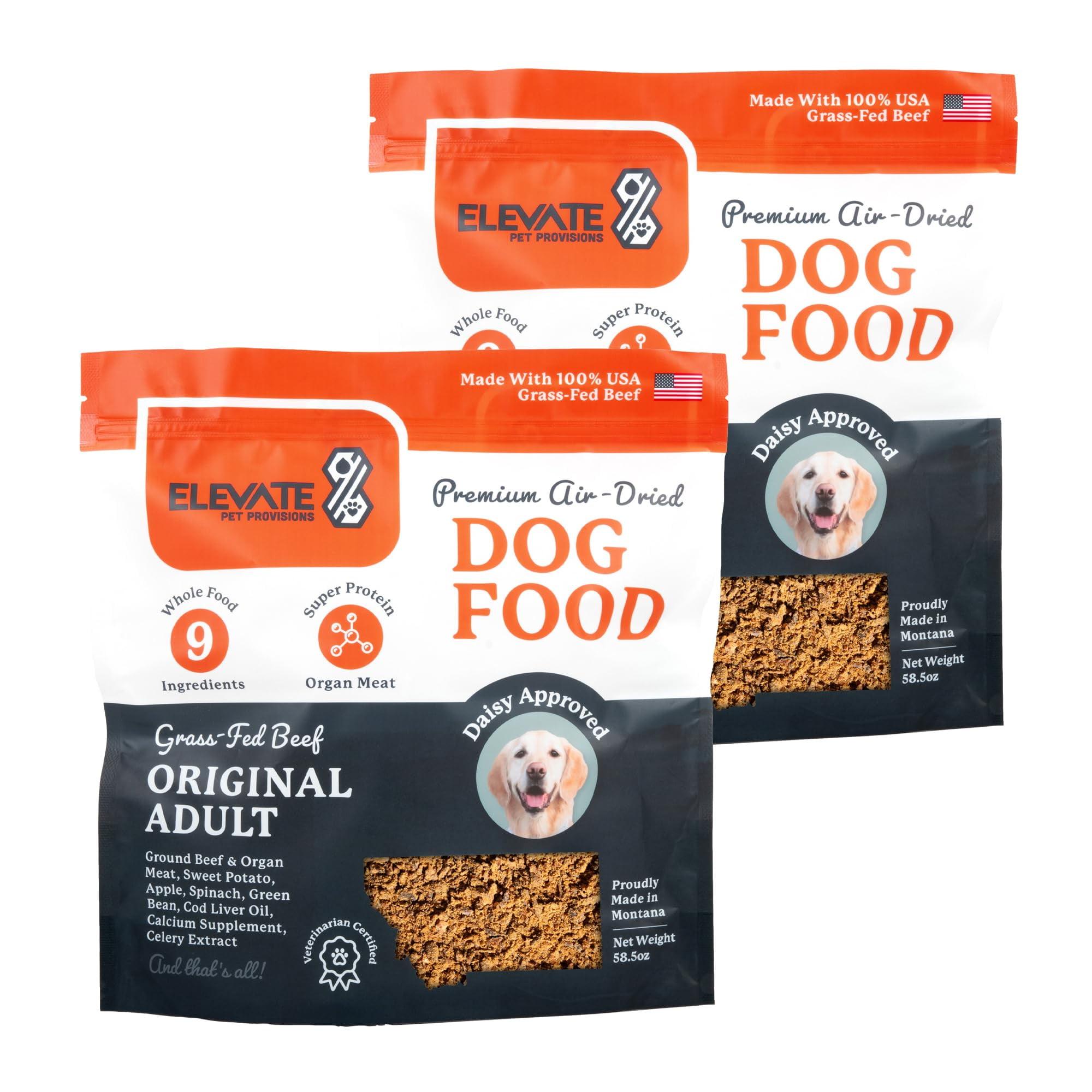 100% Human Grade Air OIF8 Dried Dog Food - All Natural - USA Grass Fed ...