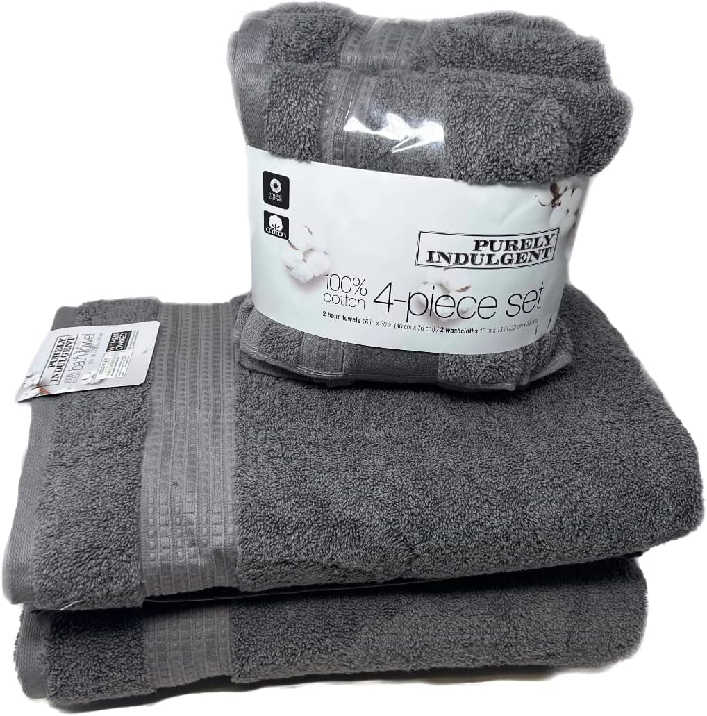 100% HydroCotton | Includes: 2 Luxury Bath Towels, 2 Hand Towels & 2 ...