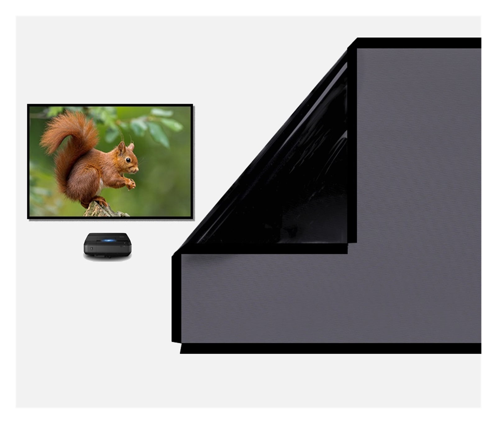 100 Inch -150 Inch Home Projector Screen 16:9 T Prism UST ALR Screen ...