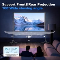 TIKBBRMG Projector Screen with Stand, 120inch Portable Outdoor Indoor ...