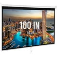 100 Inch Pull Down Projector Screen and Stand Portable Outdoor and ...