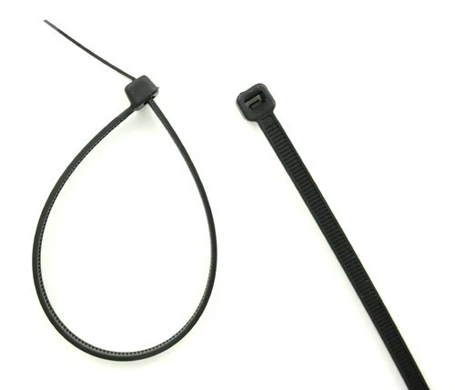 100 Industrial 11" Black Wire Cable Zip Ties Nylon Uv Resistant Free ...