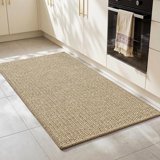 100% Jute Kitchen Rugs Non Slip, 17"x32" Kitchen Mats for Floor ...