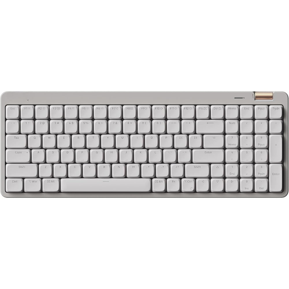 100 Keys Low Profile Mechanical Keyboard, Swappable Rechargeable ...