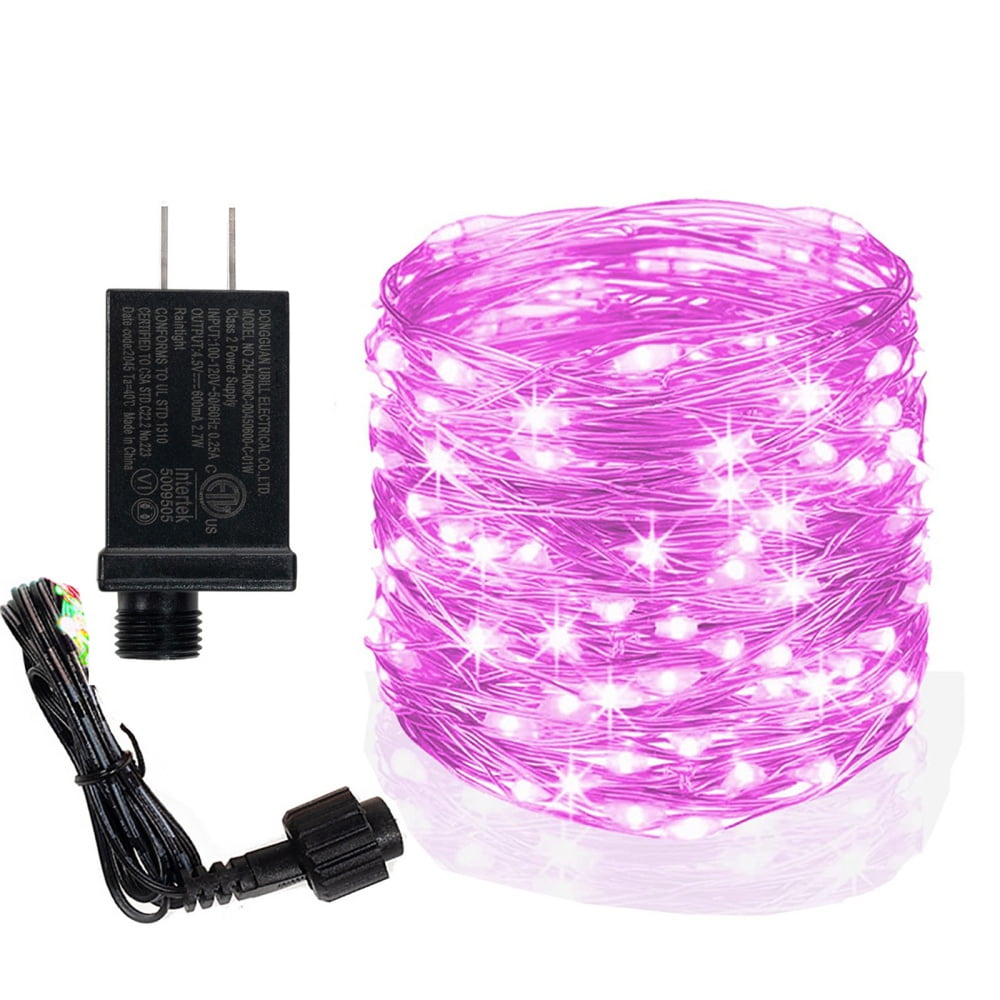 100 LED 33ft Christmas Fairy String Lights Adapter Powered,Starry Wire ...