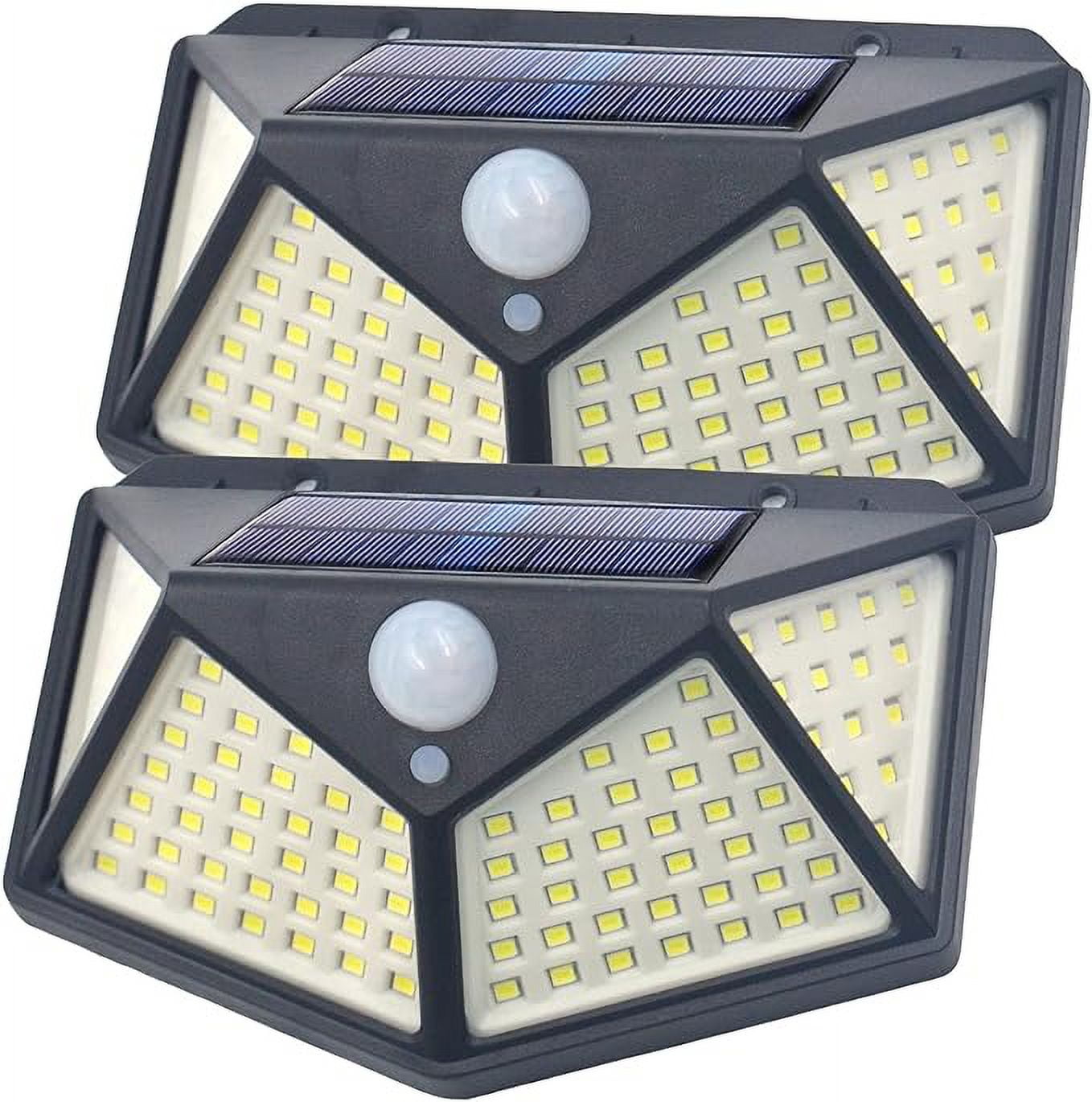 100-LED Motion Sensor Outdoor Light IP65 Waterproof Led Solar Outdoor Lights Bright for Backyard ...