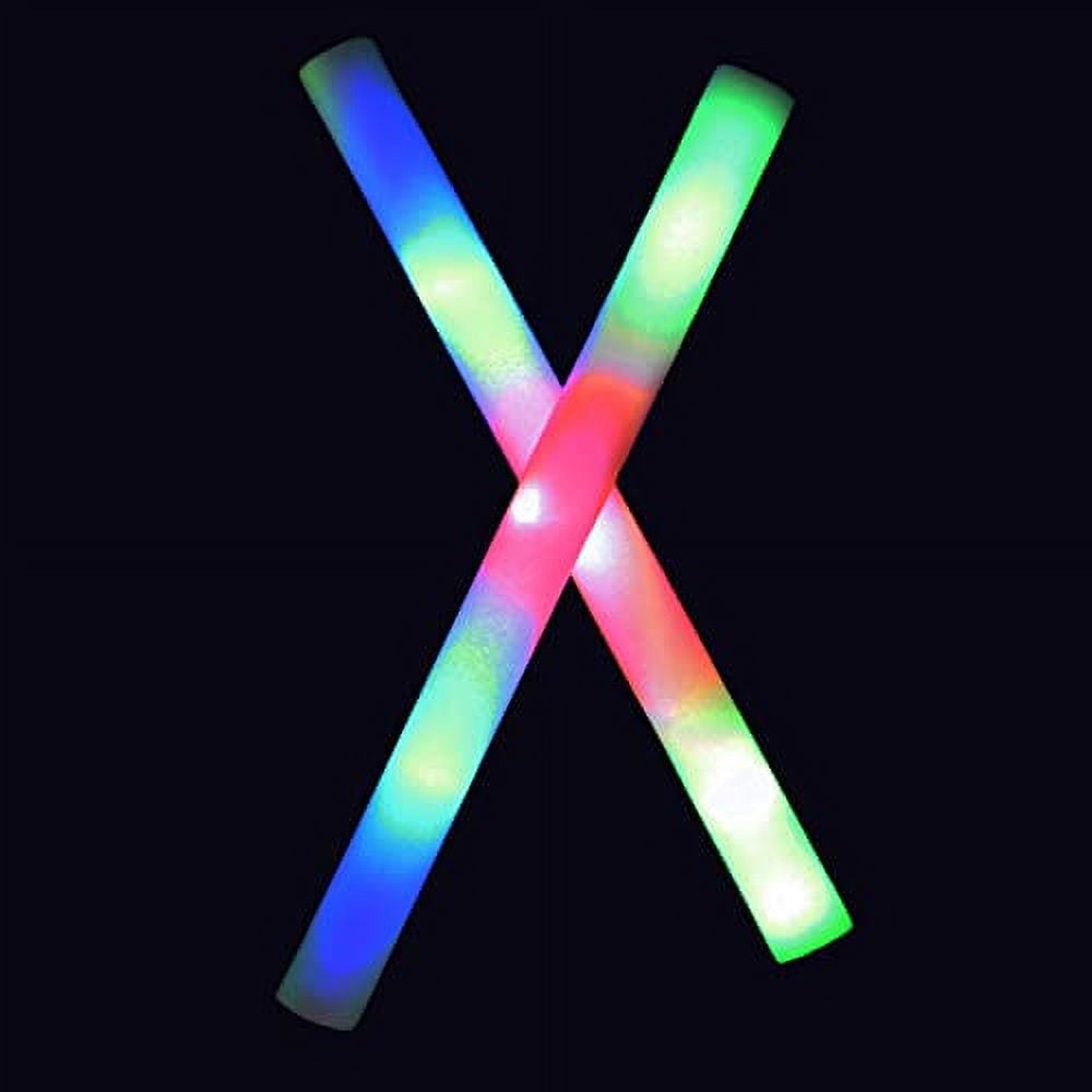 100 LED Party Foam Light Sticks Batons Wand for Wedding, Parties ...