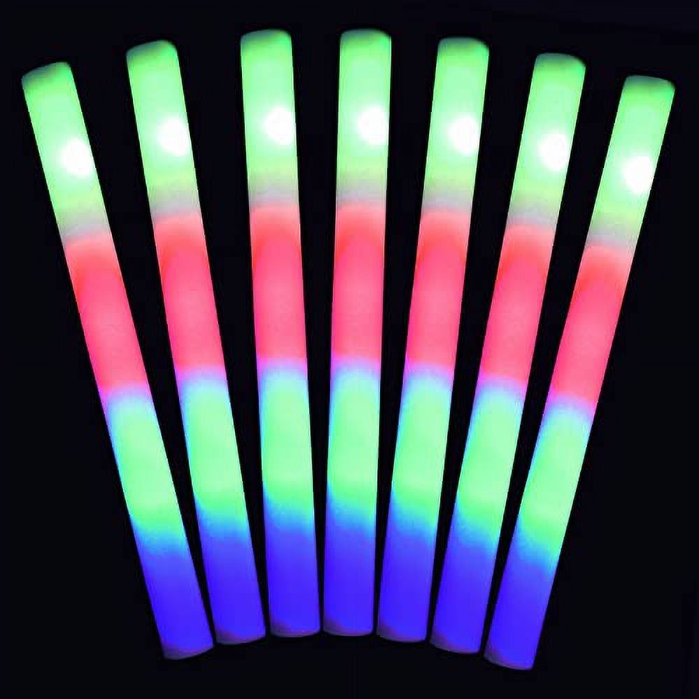 100 LED Party Foam Light Sticks Batons Wand for Wedding, Parties ...