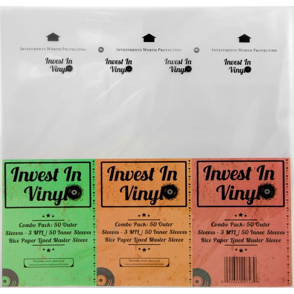 100 LP Sleeves Combo Pack (50 Outer & 50 Inner Sleeves) - Invest In ...