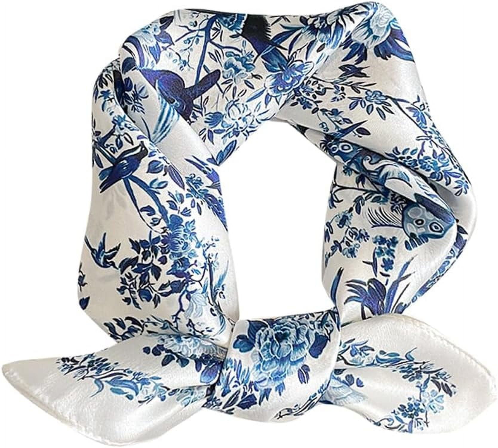 100% Large Silk Feeling Scarf - Womens Long Satin Scarf Fashion ...