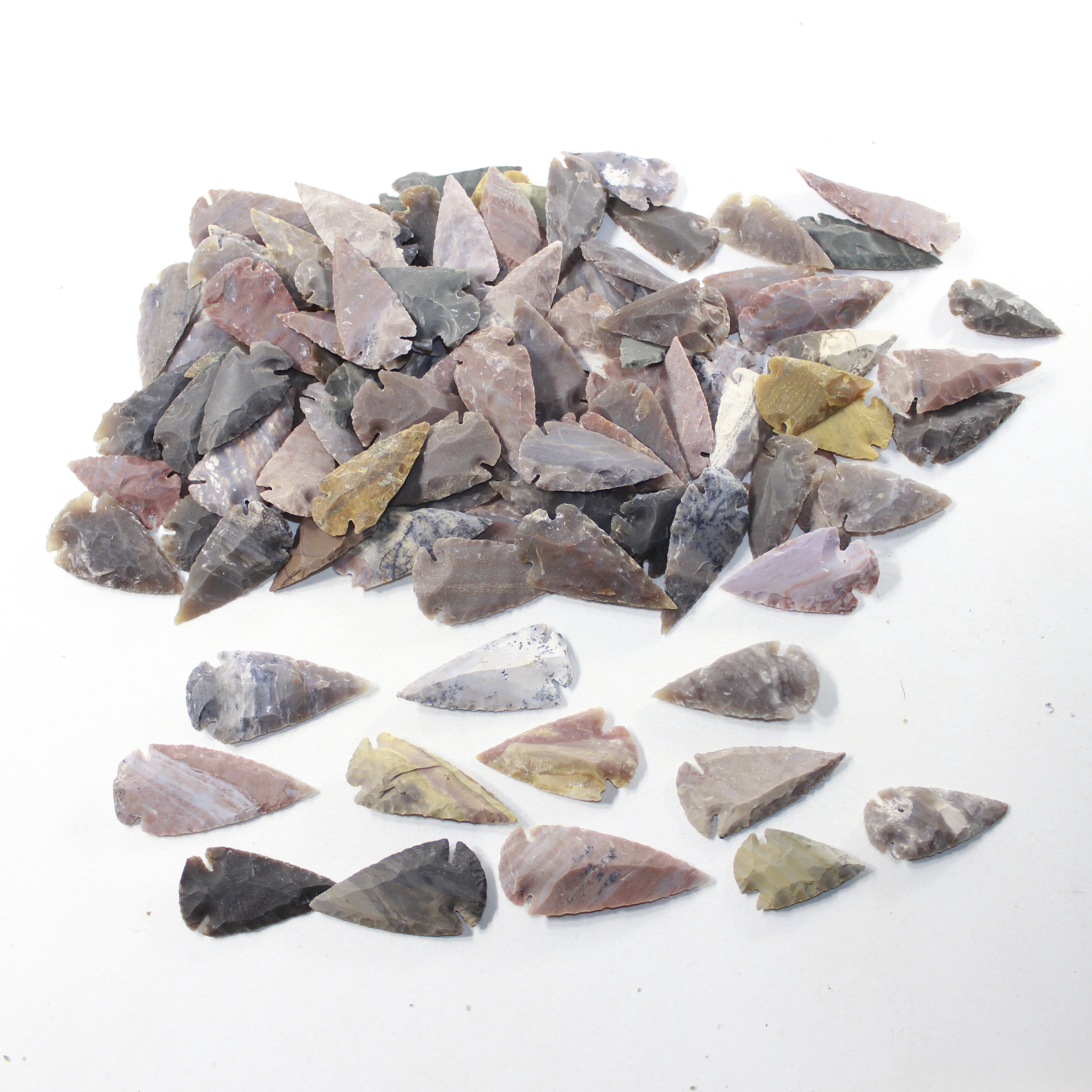 100 Large Stone Ornamental Arrowheads #092d Arrowhead - Walmart.com