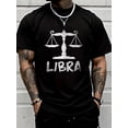 100% Libra Zodiac Sign T-Shirt Street Hip-Hop Style Men'S T-Shirt Extra ...