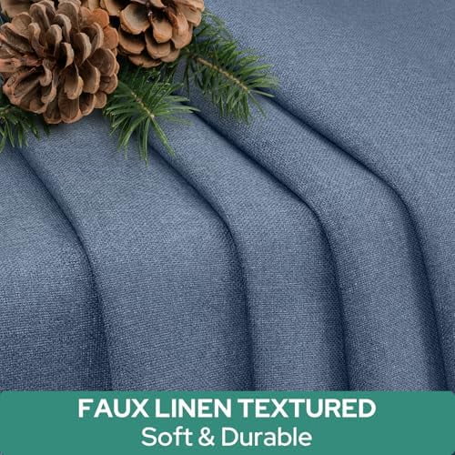 100% Linen Blackout French Door Curtains, Privacy Door Window Curtains ...