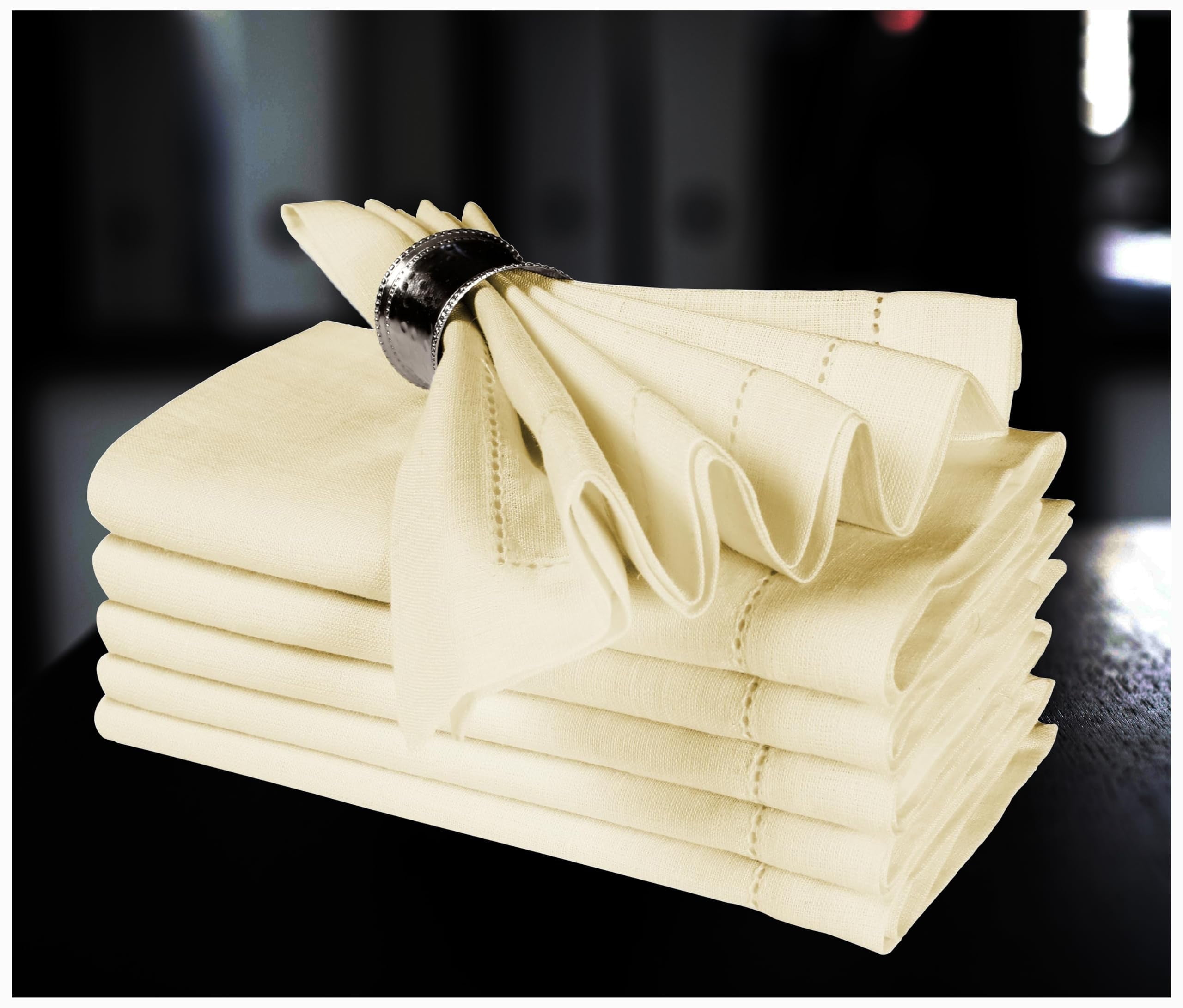 Bedding Craft Solitary Air Linen Cotton Cloth Dinner Napkins – Elegant ...