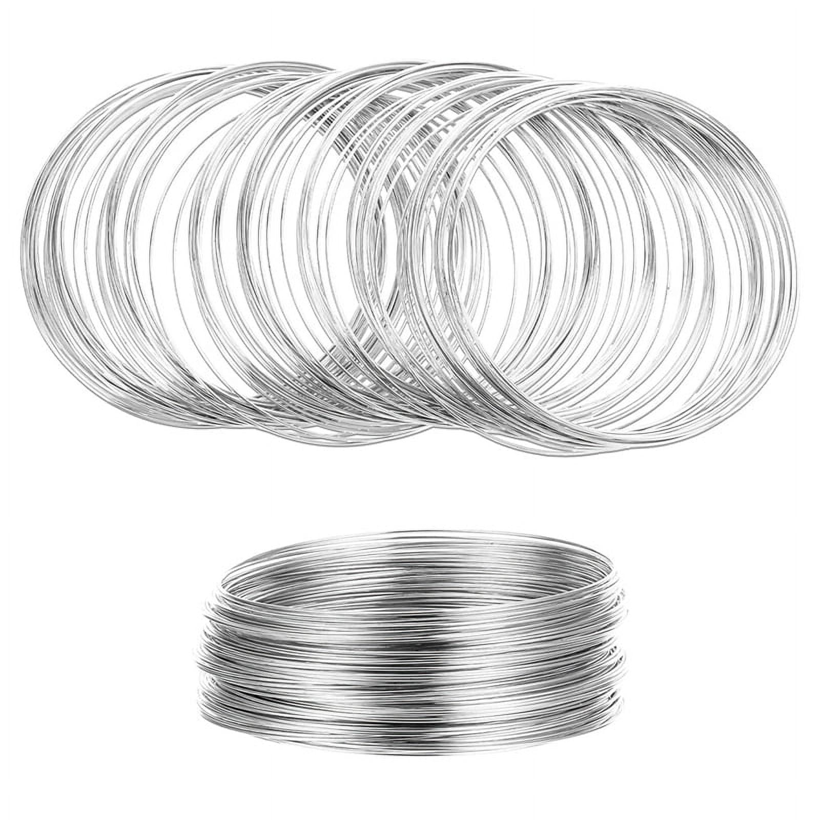 100 Loop Jewelry Wire, Memory Wire for Jewelry Making Bracelets Beading ...