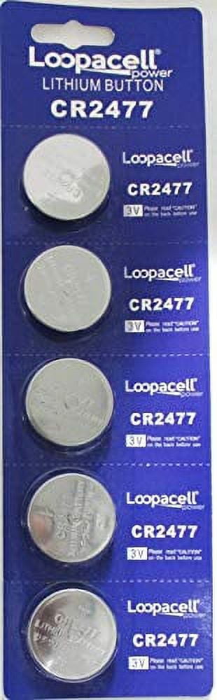 100 Loopacell CR2477 BR2477 DL2477 ECR2477 KCR2477 3V Lithium Cell ...