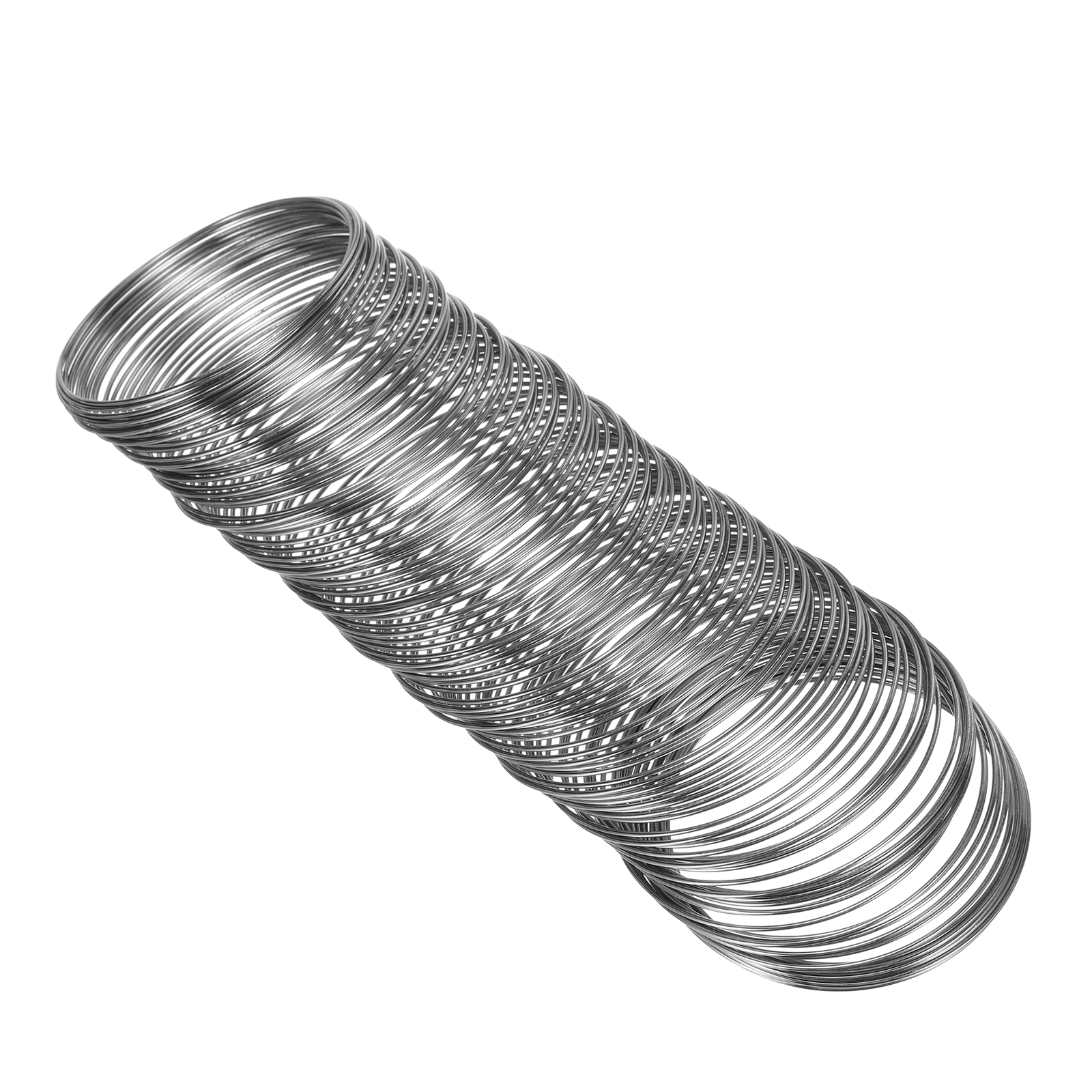 100 Loops Memory Wire, 1pcs 1mm 18 Gauge Jewelry Wire Craft Wire Memory ...