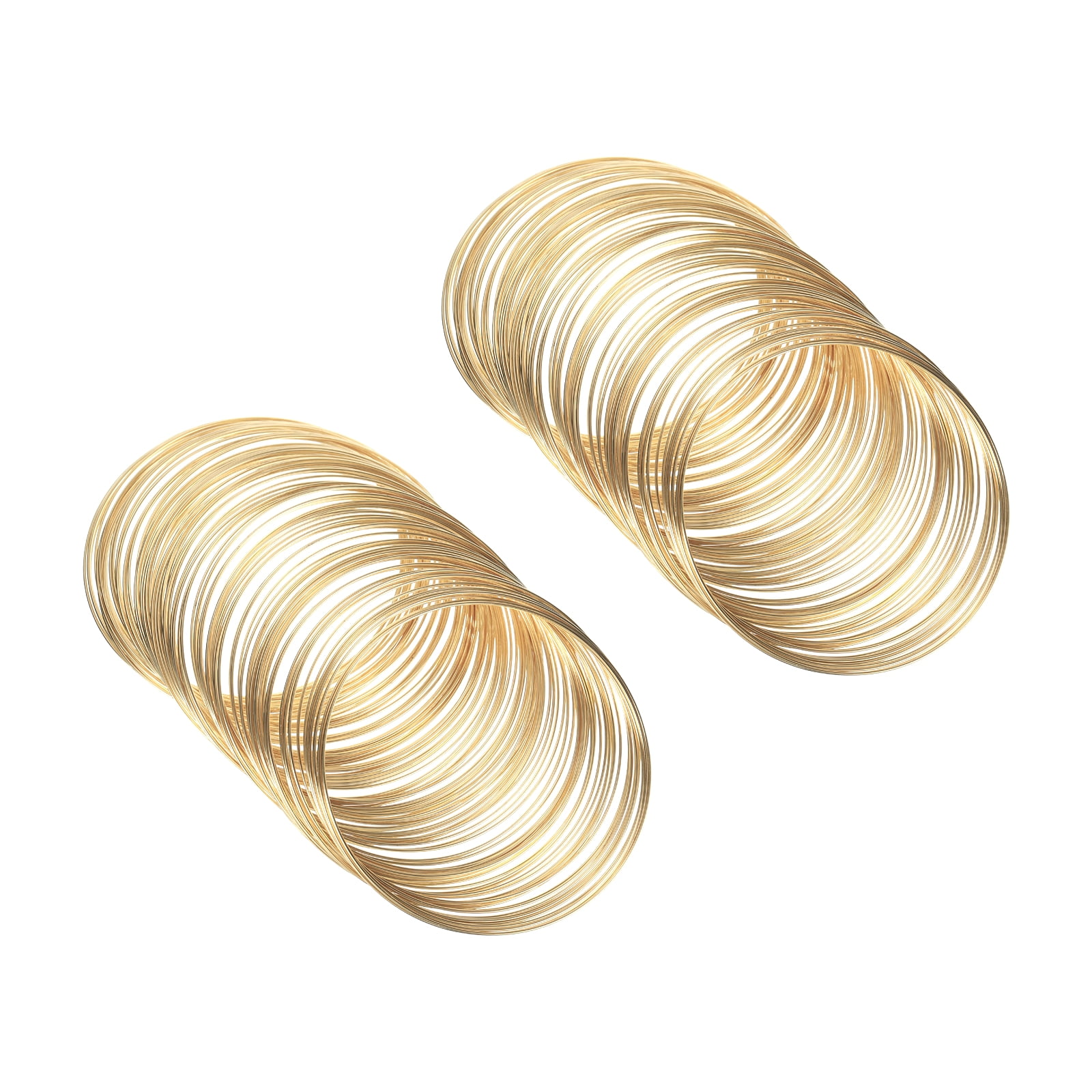 100 Loops Memory Wire, 2pcs 0.6mm 22 Gauge Jewelry Wire Craft Wire ...