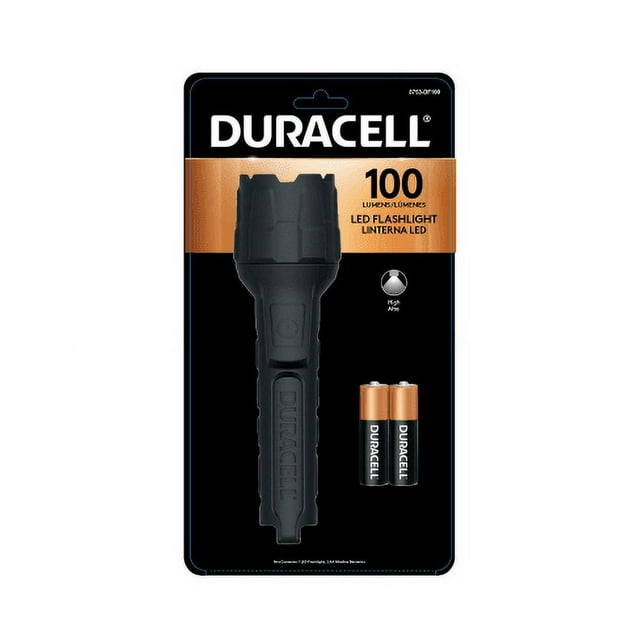 100 Lumen RUBBER Flashlight 2 AA - Walmart.com