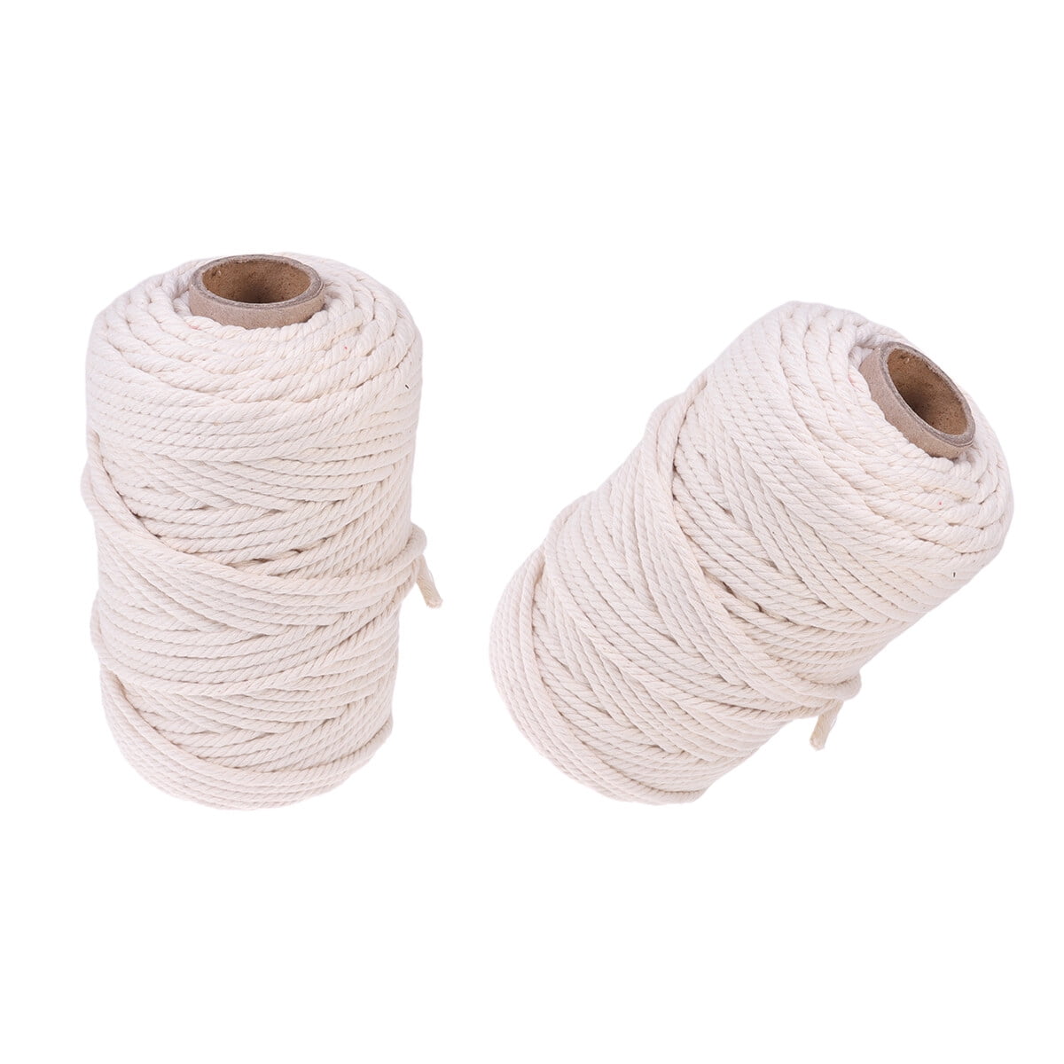 100 M Cotton Rope Natural Macrame Hand Knitting Strands Knitted Craft ...