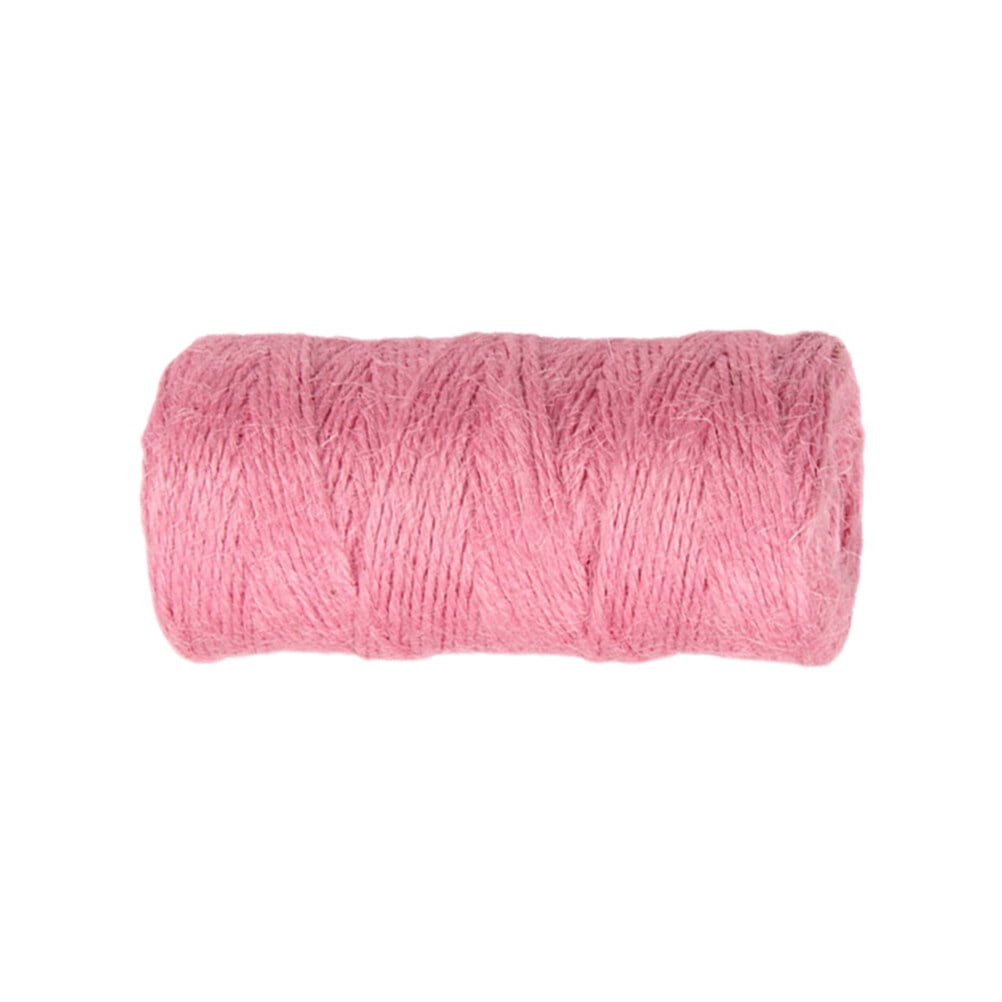 100 M Pink Ribbon Pink Rope DIY Crafts Macrame Twine Rope Artificial ...