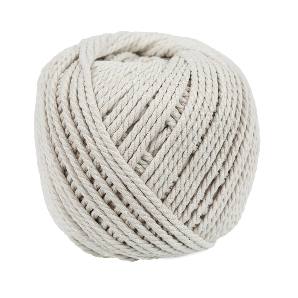 100% Macrame Natural Twisted Cotton Yarn Cord Rope – Various Sizes ...