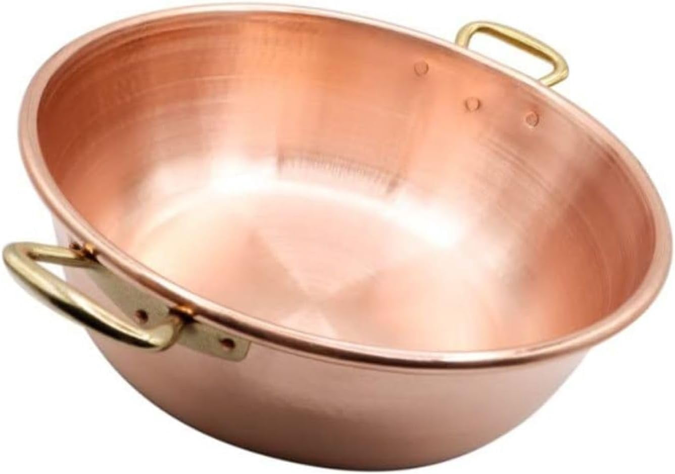 100% Made in Italy - Copper Jam Pan 10.2 x 3 Inch 2.6 Quart Handmade ...