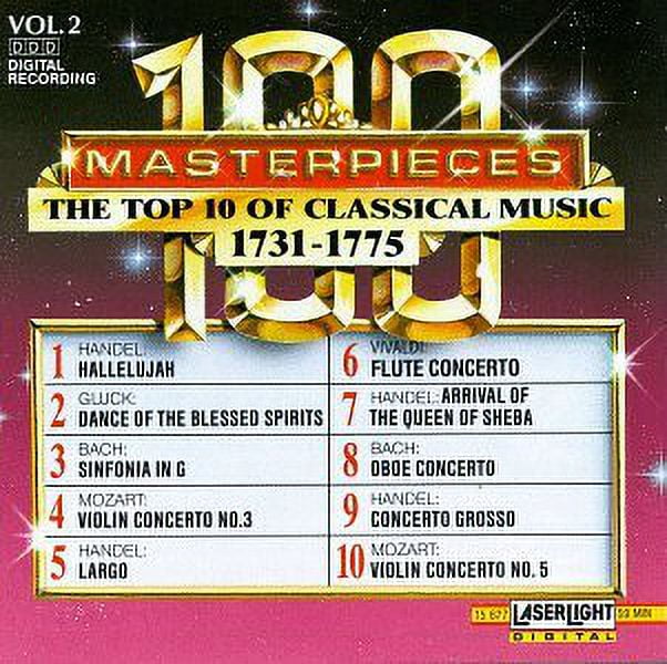 100 Masterpieces: The Top 10 of Classical Music, 1731-1775, Vol. 2 ...