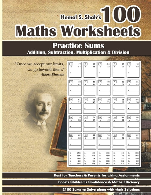 100 Maths Worksheets: Hemal S. Shah's 100 Maths Worksheets - Practice ...
