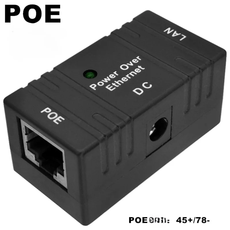 100 Mbps white 5V 12V 24V 48V/1A POE Injector Power Splitter for IP ...