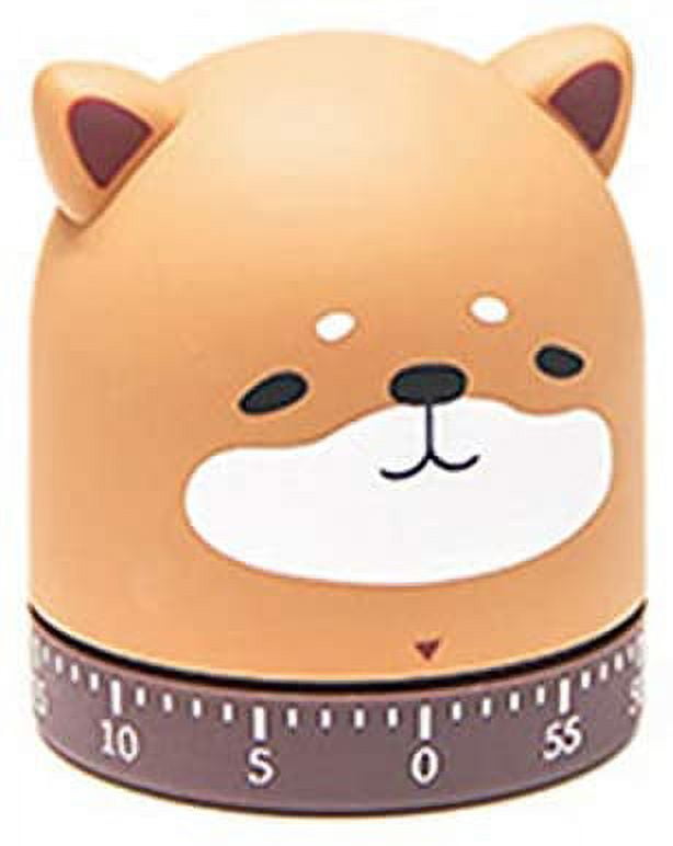 100% Mechanical Kitchen Timer, 60-Minute Wind Up Dial 360° Rotating Dog ...