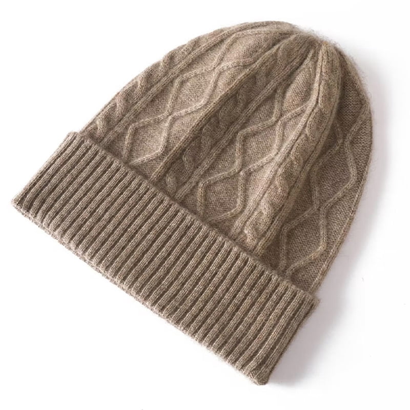 100% Merino Wool Beanies for Women Winter Autumn Solid Warm Soft Wollen ...