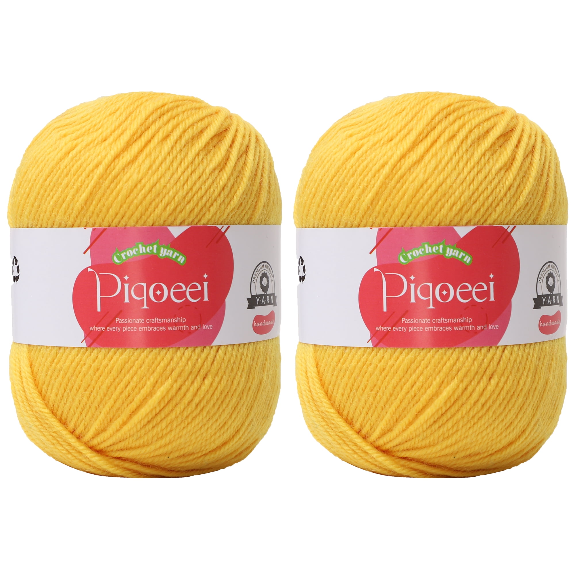 100% Merino Wool Yarn - 2 Pack Worsted Weight #4 Medium Yarn for ...