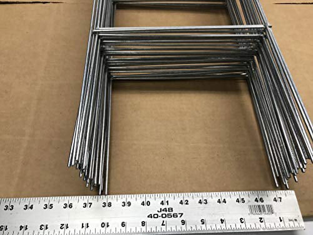 100 Metal Stake Double H-Frame 10x24 inch 9 Gauges Wire Stake Signs ...