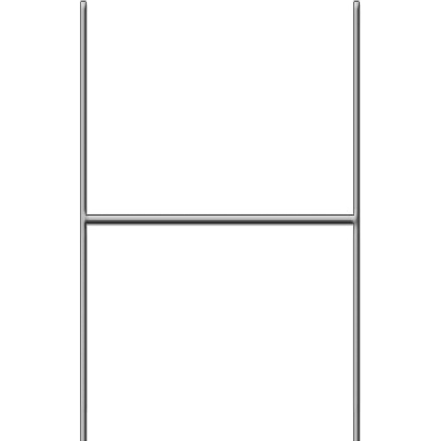 100 Metal Stakes H Frame Metal Stakes 12 inch Tall,100 Pieces Signs ...