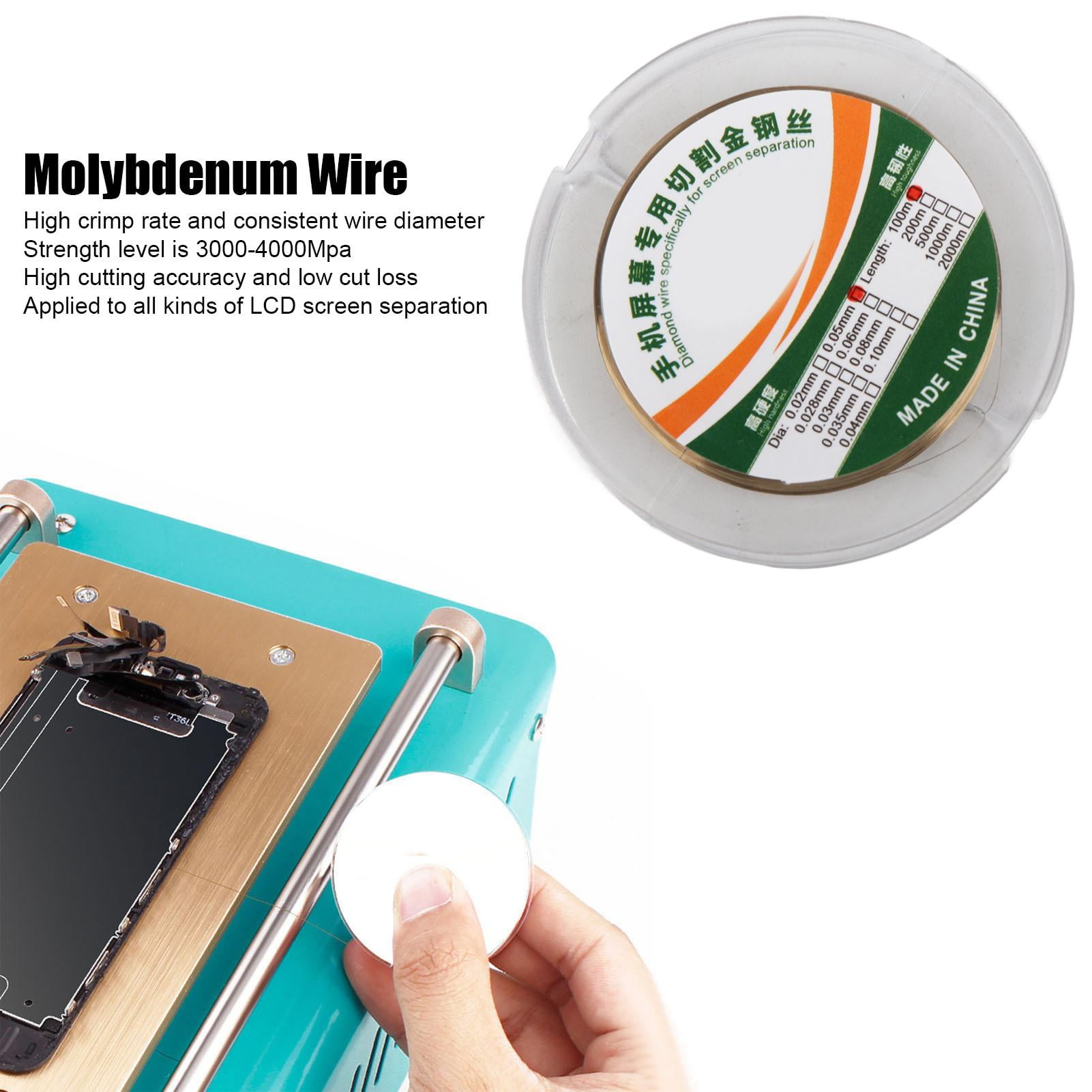 100 Meters Molybdenum Alloy Wire LCD Screen Separation Line for Mobile Phone Repair BEST‑062 ...