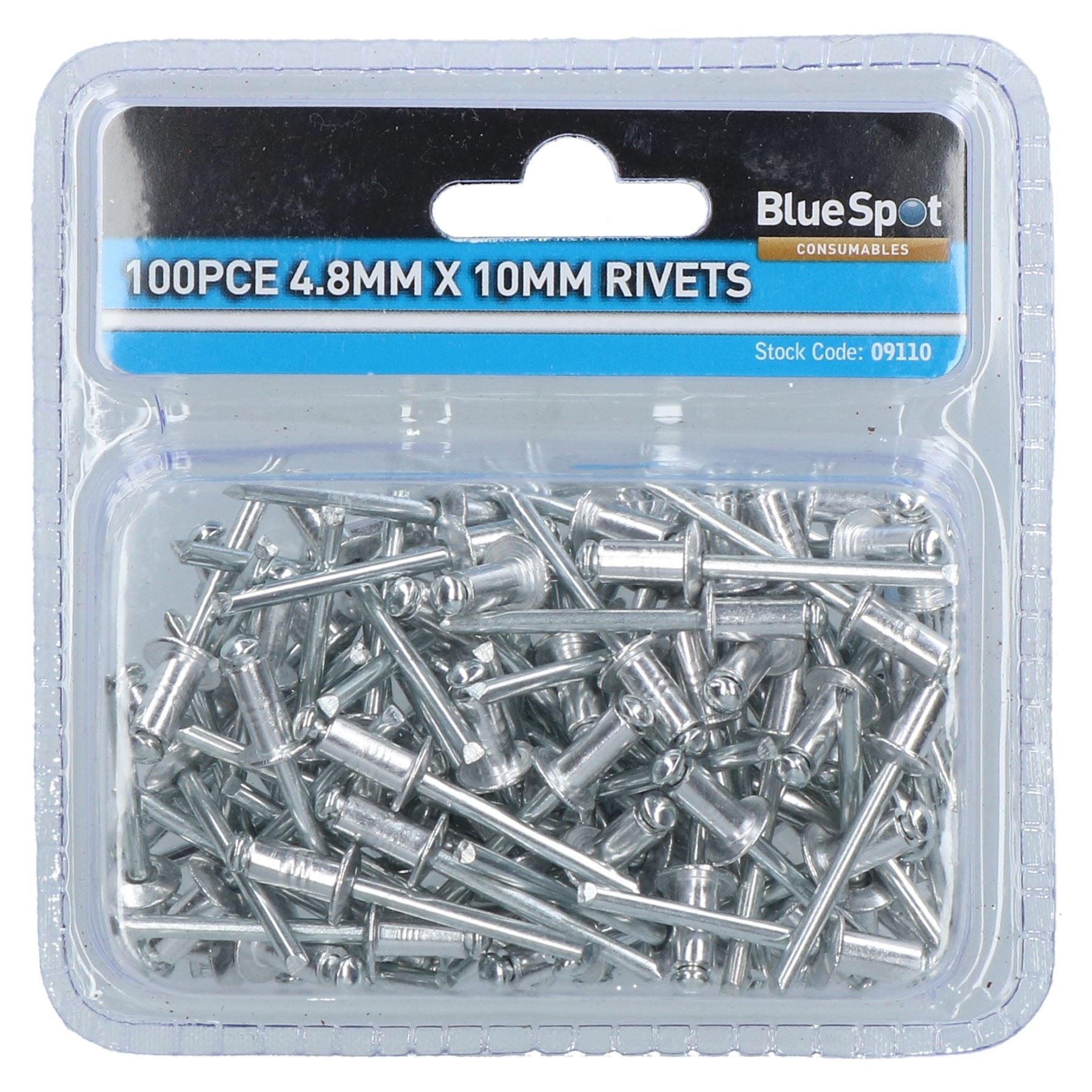 100 Metric Aluminium Blind Pop Pot Rivets Set Fastener Fastening 4.8mm ...