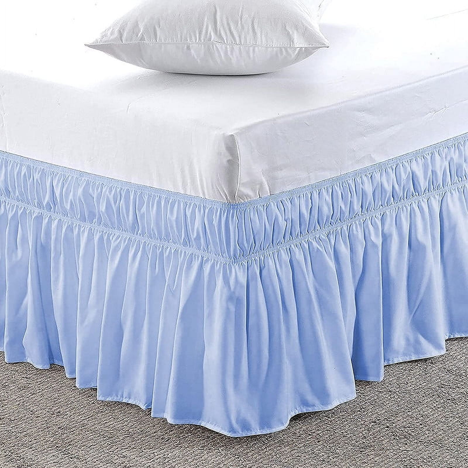 100% Microfiber, Bed Skirts for Adjustable Bed, Elastic Wrap Around Bed ...