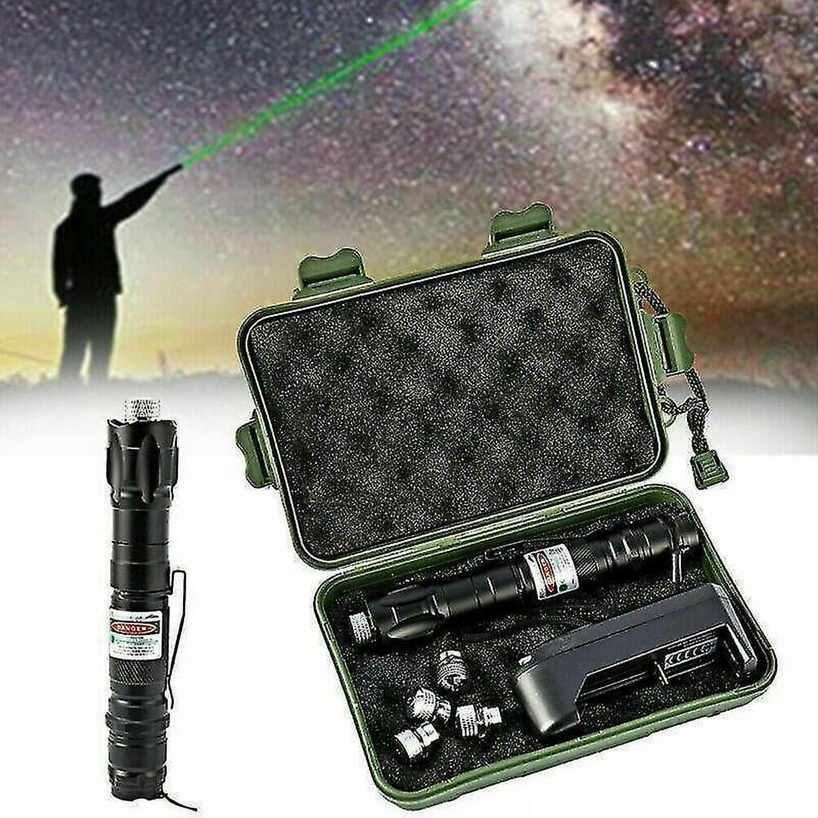 100 Miles Laser Pointer Pen 532nm Green Rechargable Visible Beam Torche ...