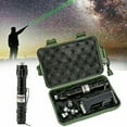 100 Miles Laser Pointer Pen 532nm Green Rechargable Visible Beam Torche ...