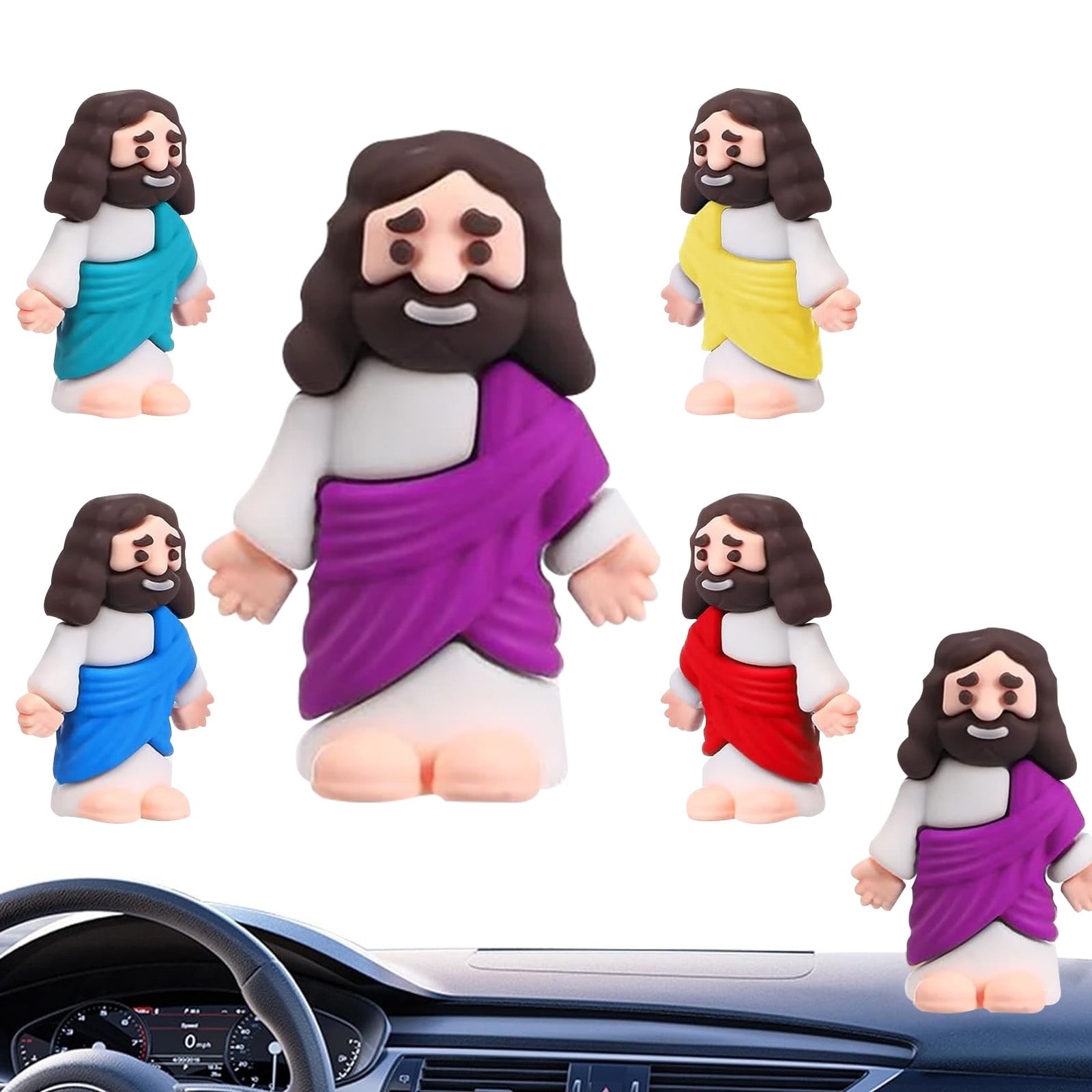 100 Mini Jesus Figurines Bulk Original Design Rubber Mini Jesus Figures ...