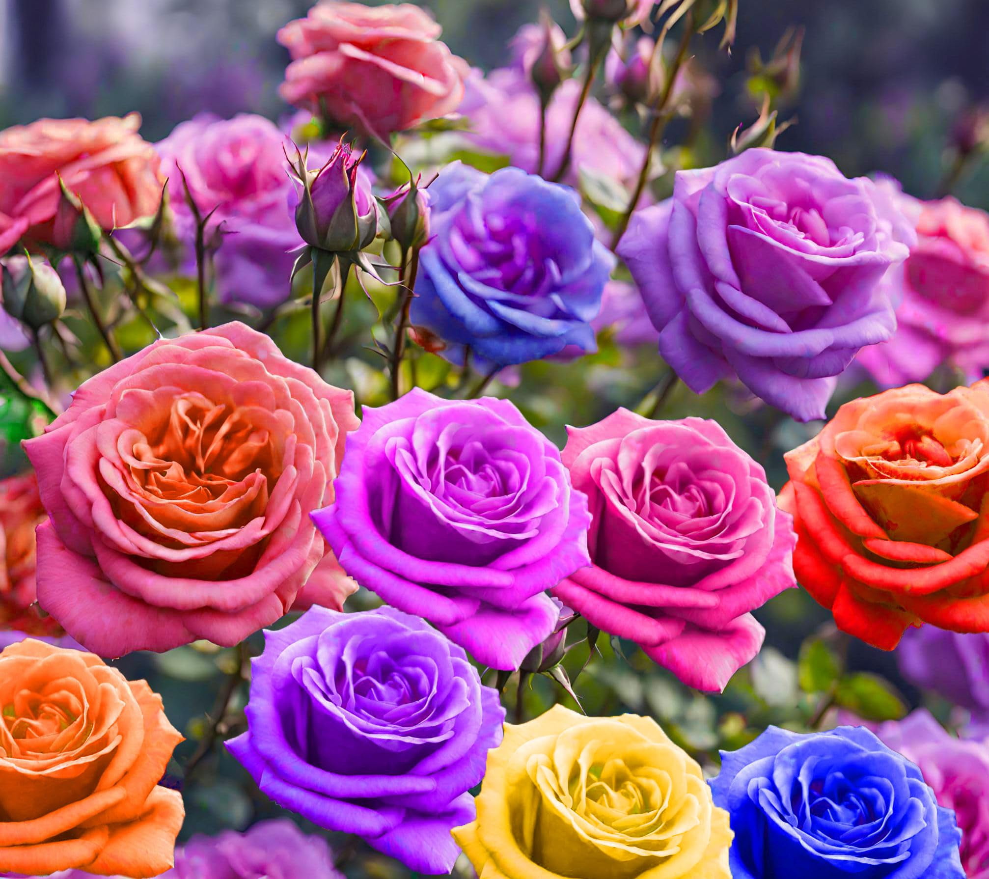 100+ Mixed ColorUMRT Rose Seeds for Garden Planting 16 Varieties of ...