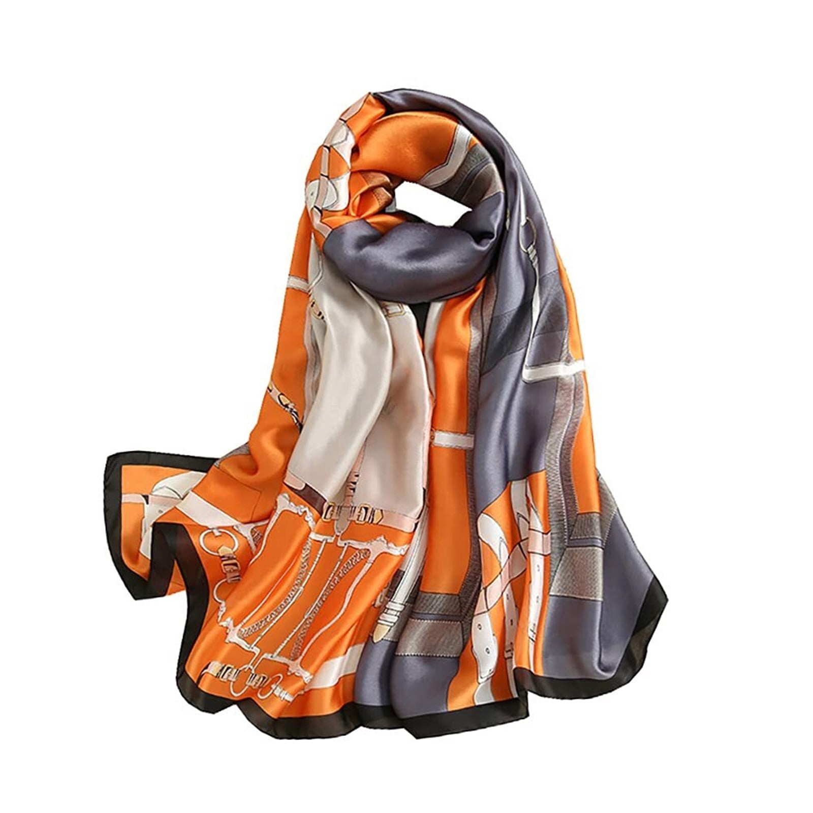 100% Mulberry Silk Long Scarf for Women Large Shawls for Headscarf and ...