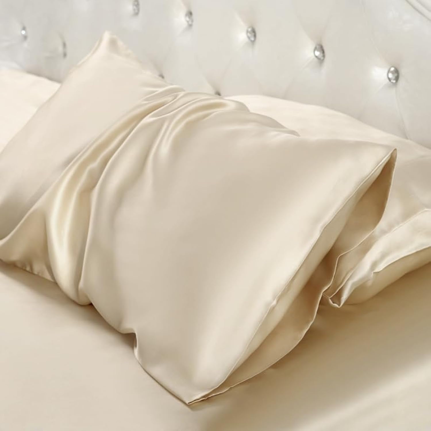 100% Mulberry Silk Pillowcase 22 Momme 6A Silk Pillowcase for Hair and ...