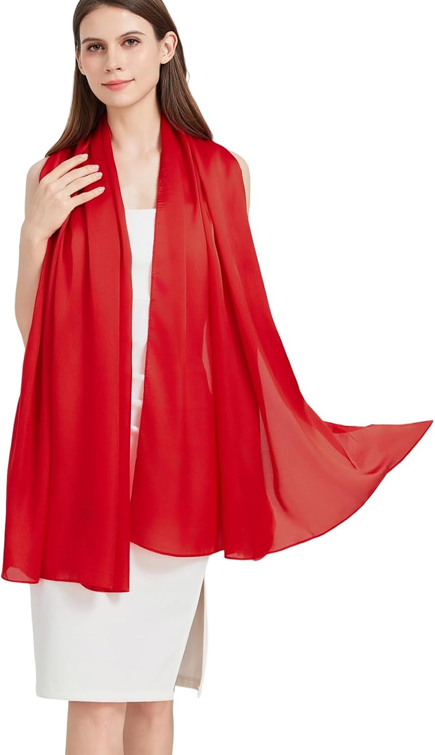 100% Mulberry Silk Scarf-Long Large Silk Neck Scarf Hijab Shawl for ...