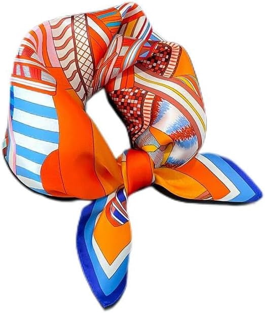 100% Mulberry Silk Scarfs Small Square Scarf 21" x 21" Neck Scarf ...