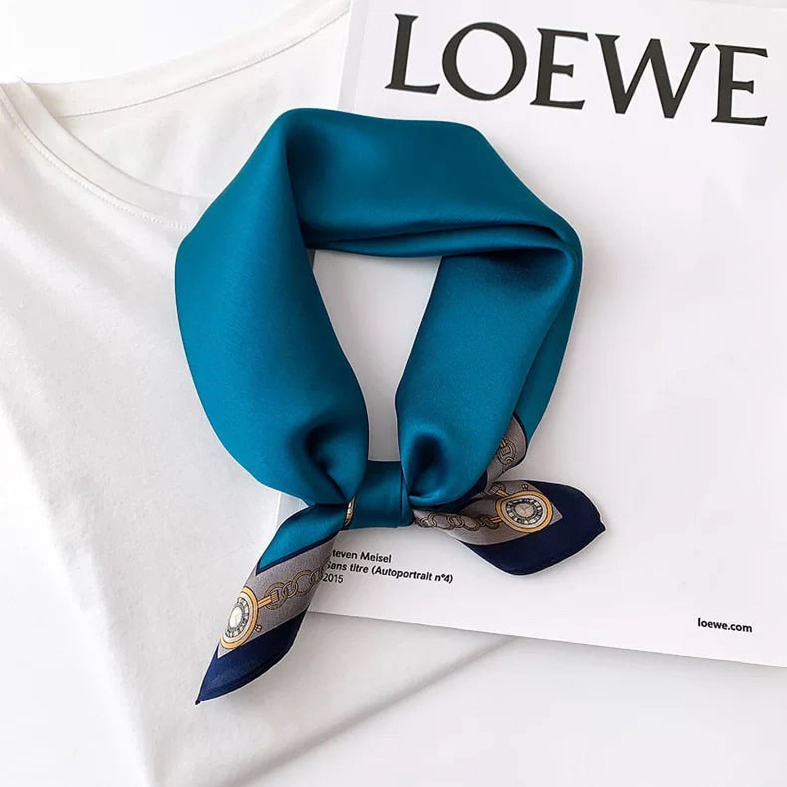 100% Mulberry Silk Scarfs for Women - Lightweight Square Satin Head ...